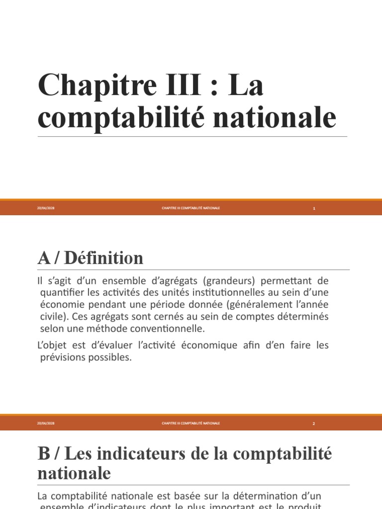 Comprendre la comptabilité nationale | PDF | Produit intérieur brut ...