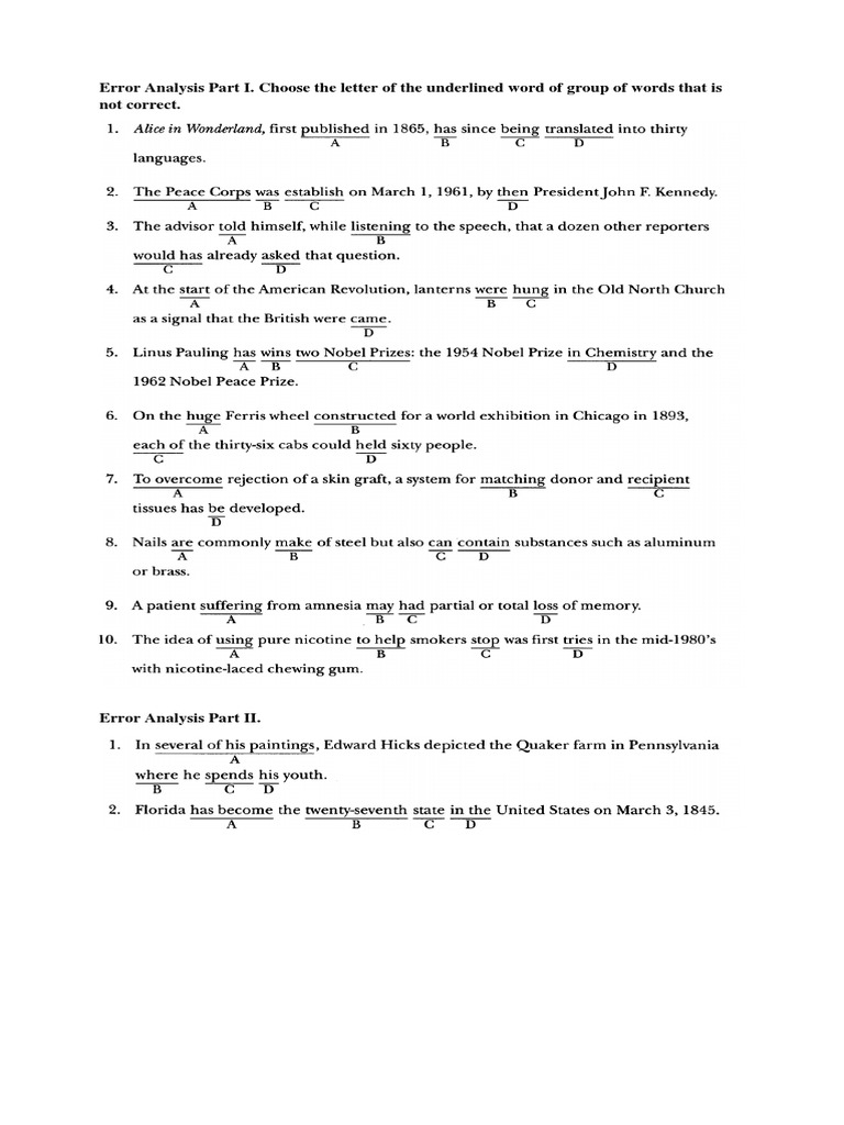 7 Error Analysis | PDF
