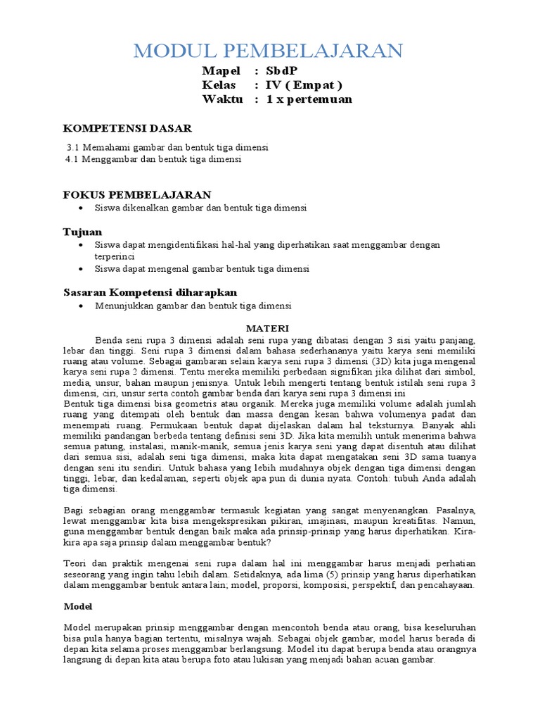 Modul SBDP 2 (SMSTR 1) | PDF