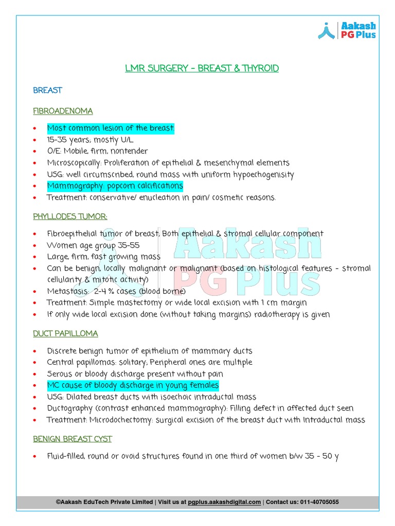 Aakash Neet PG Notes | PDF | Thyroid | Hyperthyroidism
