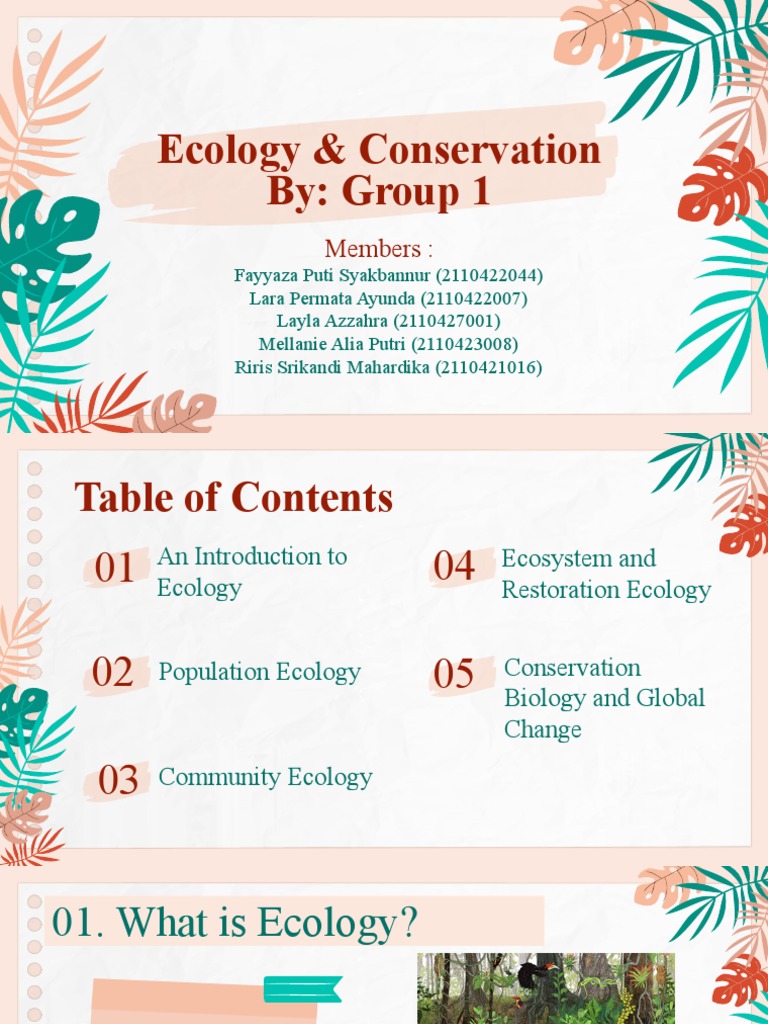 Ecology and Conservation Overview | PDF | Ecology | Ecosystem
