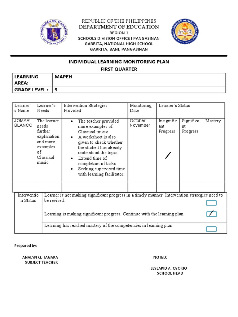 Ilmp Mapeh 9 | PDF