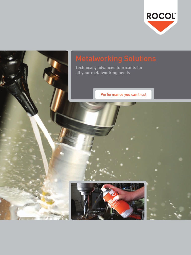 ROCOL Metalworking Brochure | PDF | Lubricant | Grinding (Abrasive Cutting)