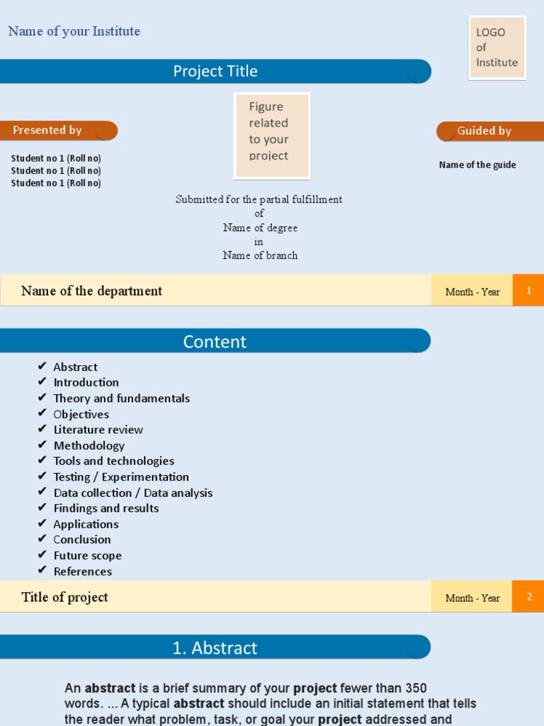 Project Presentation Template | PDF | Cognition | Science
