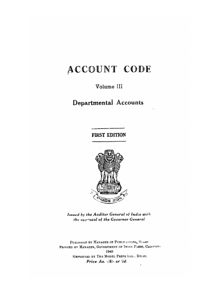Account Code Volume III | PDF
