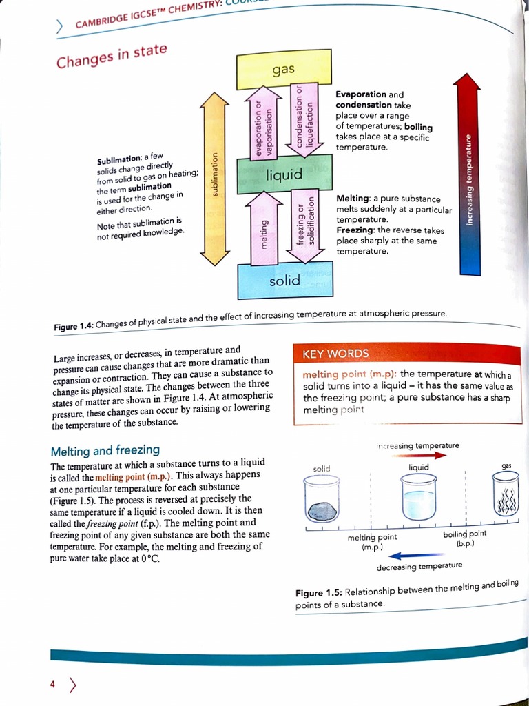 Chemistry States of Matter | PDF | Melting Point | Liquids