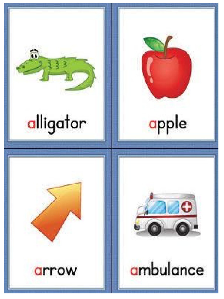 Letter Aa Cards | PDF