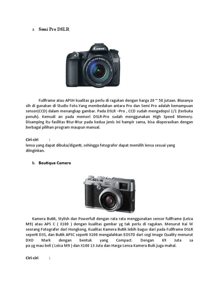 Semi Pro DSLR | PDF