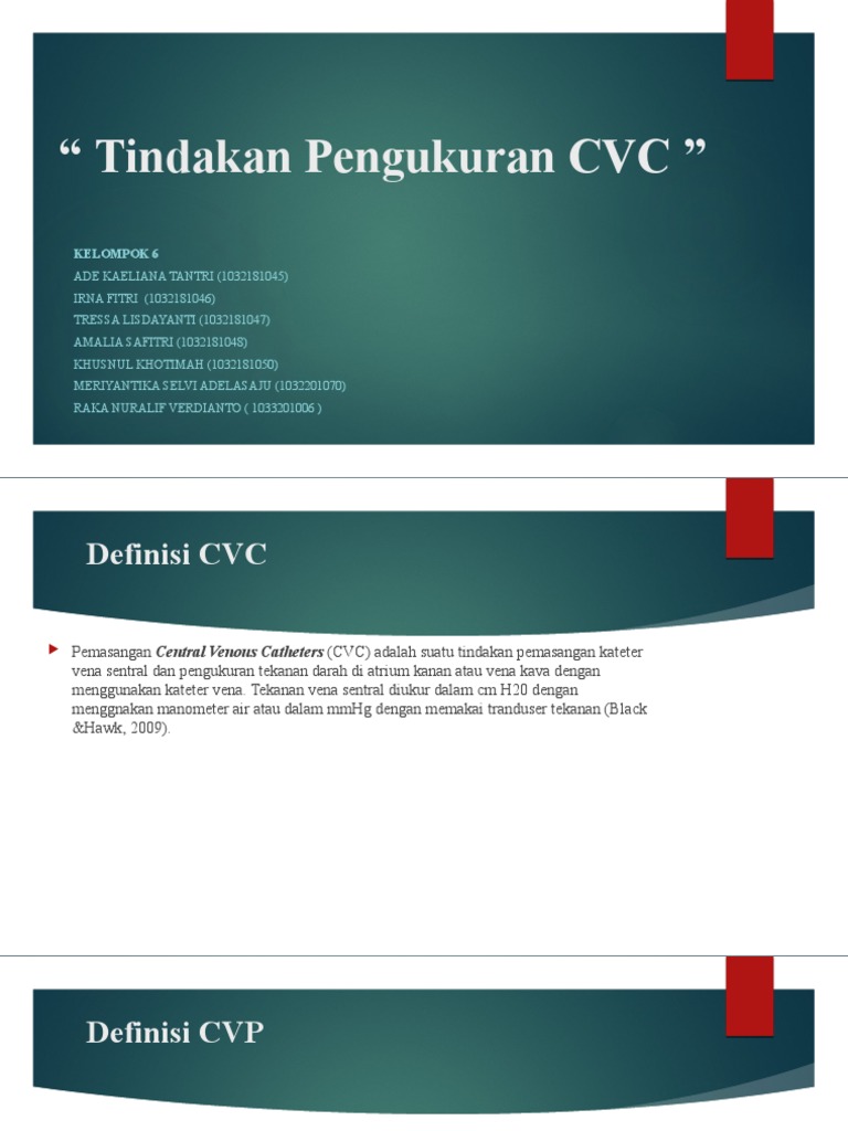 Pengukuran CVC | PDF