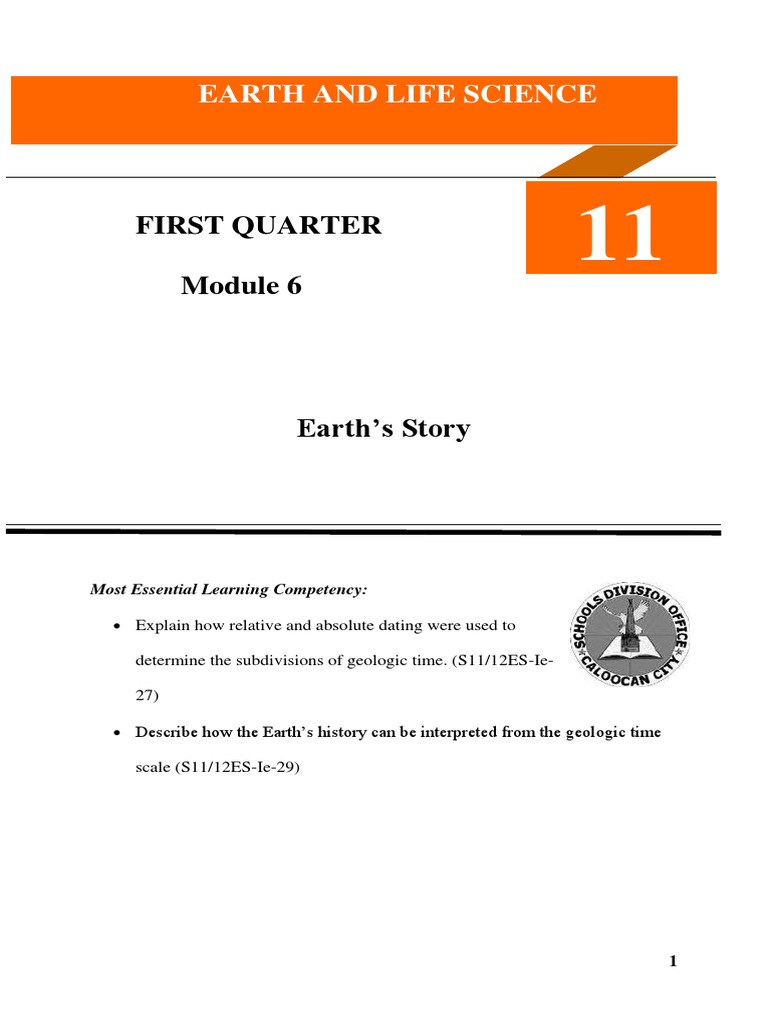 Earth and Life Science Week 6 | Download Free PDF | Geologic Time Scale ...
