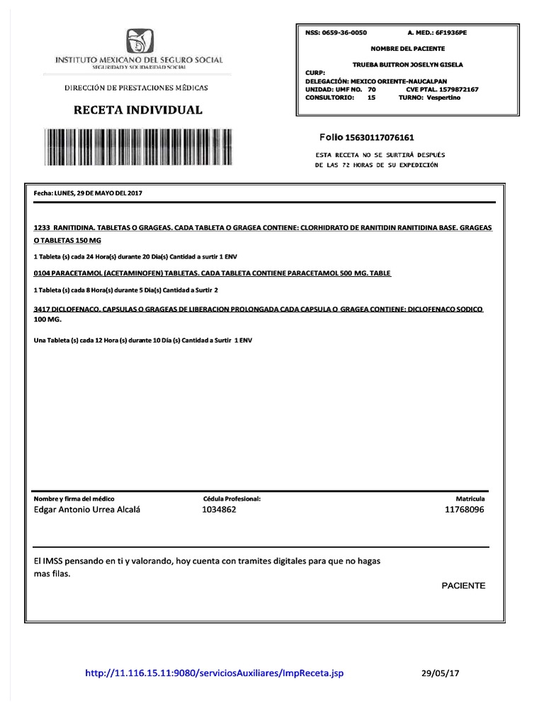 Plantilla Del IMSS 2021 | PDF