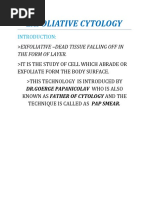 Exfoliative Cytology Overview and Benefits | PDF