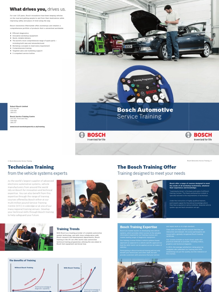 Bosch Automotive Service Training Overview | PDF | Engines | Fuel Injection