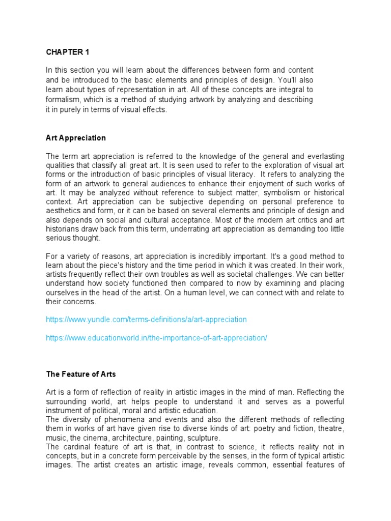 Chapter 1 Art Creation | PDF | Composition (Visual Arts) | Color