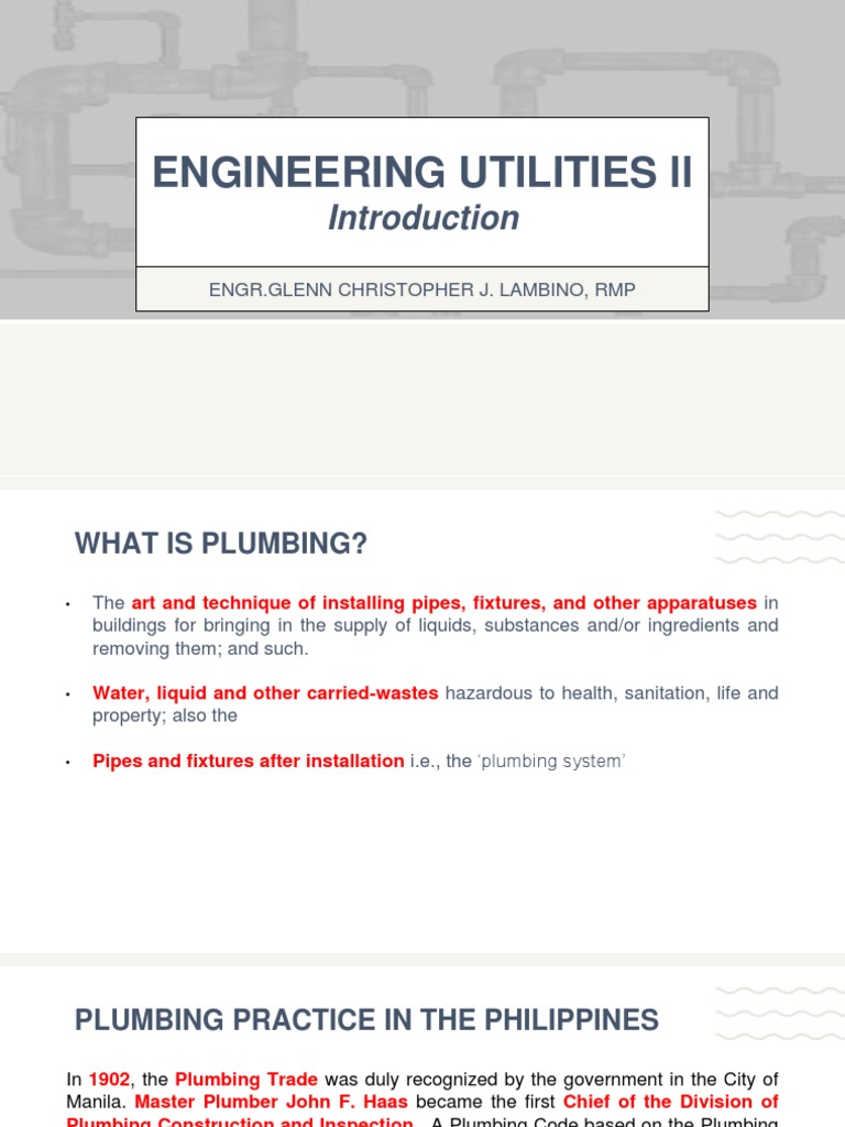 Chapter 1 - Introduction | Download Free PDF | Plumbing | Sewage