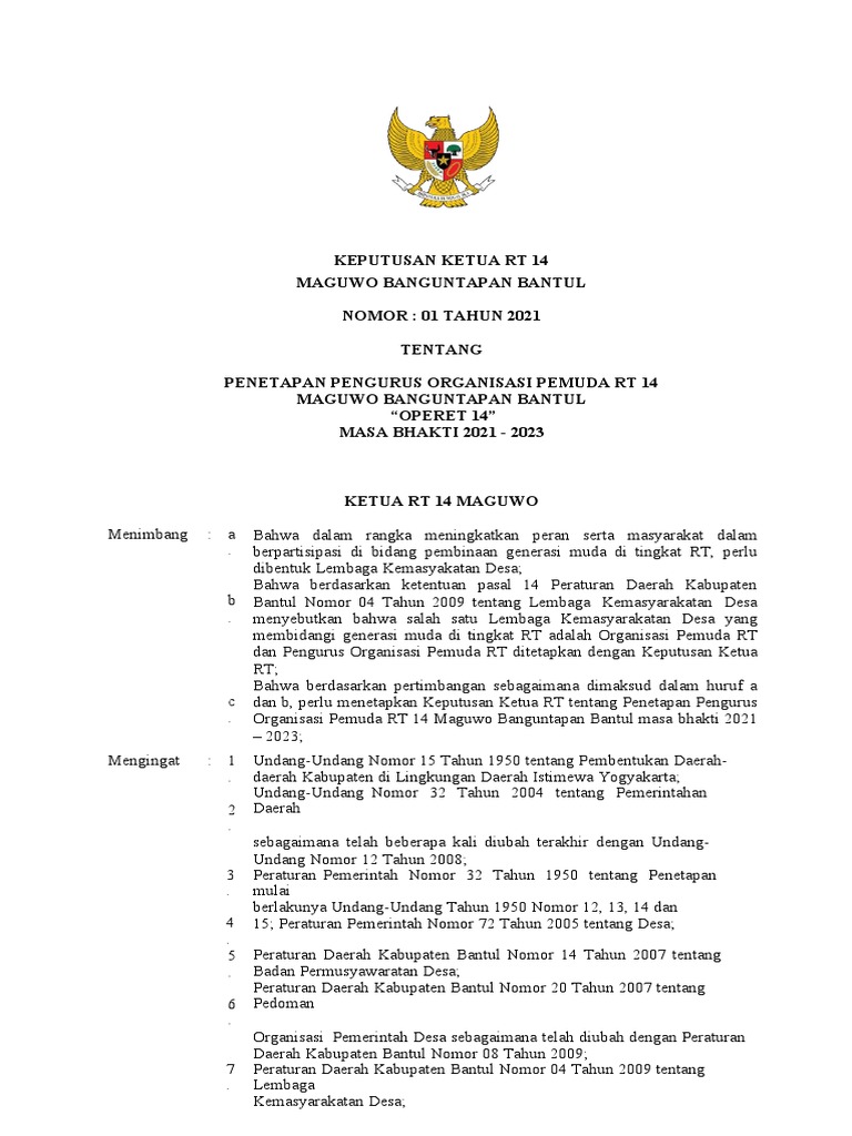 SK Operet 14 2021 - 2023 | PDF | Ilmu Sosial