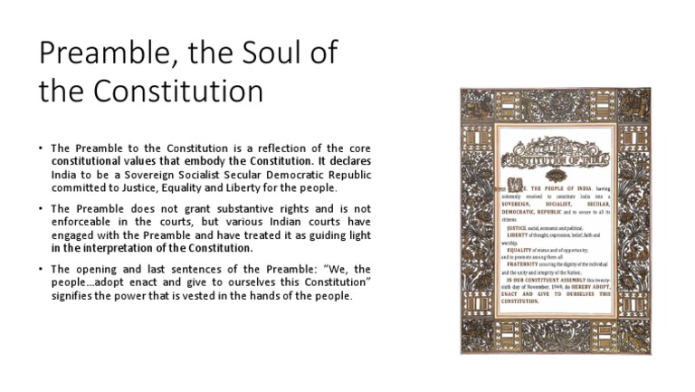 Preamble The Soul of The | PDF