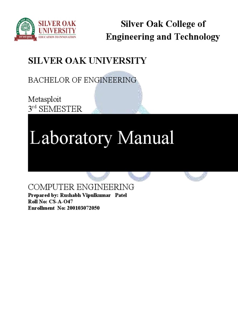 Laboratory Manual: Silver Oak College of Engineering and Technology ...