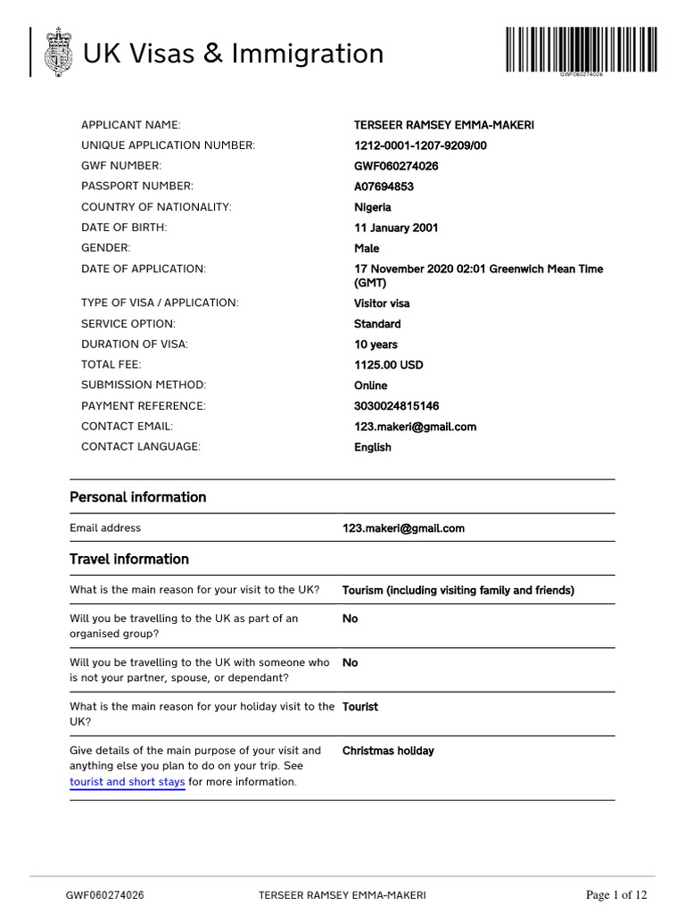 UK Visas & Immigration: Personal Information | PDF | Travel Visa | European Economic Area