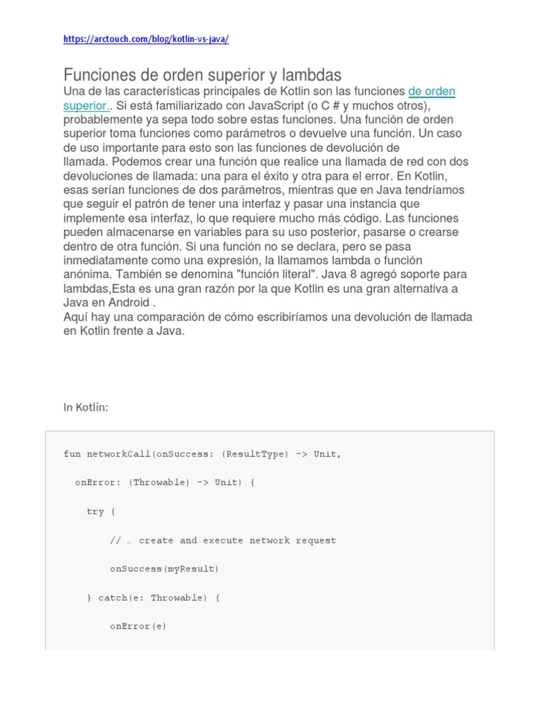 Funciones de Orden Superior y Lambdas | PDF | Computadoras
