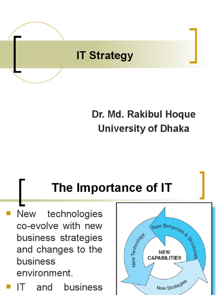 IT Strategy (Alignment and Communication) | PDF | Communication ...