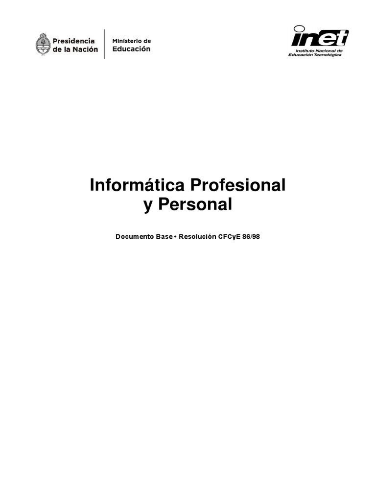PP Informatica | PDF | Usuario (informática) | Informática
