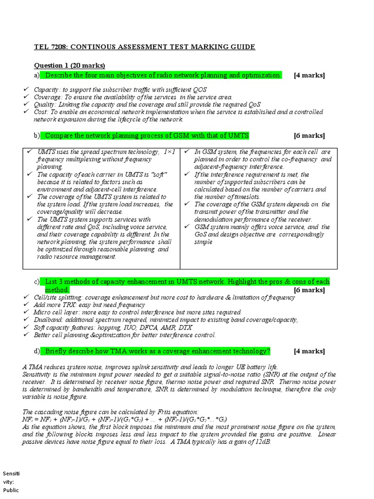 Radio Network Planning & Optimization Guide | PDF | Cellular Network | Signal To Noise Ratio