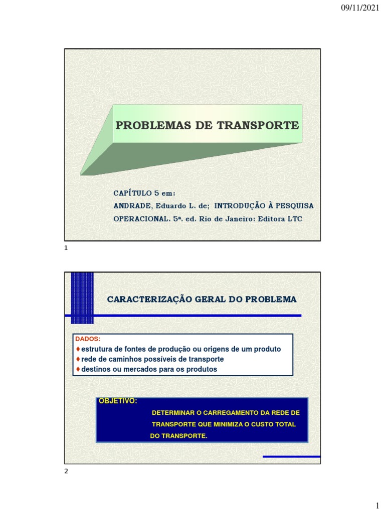 Problemas De Transporte E Transbordo Pdf Economias