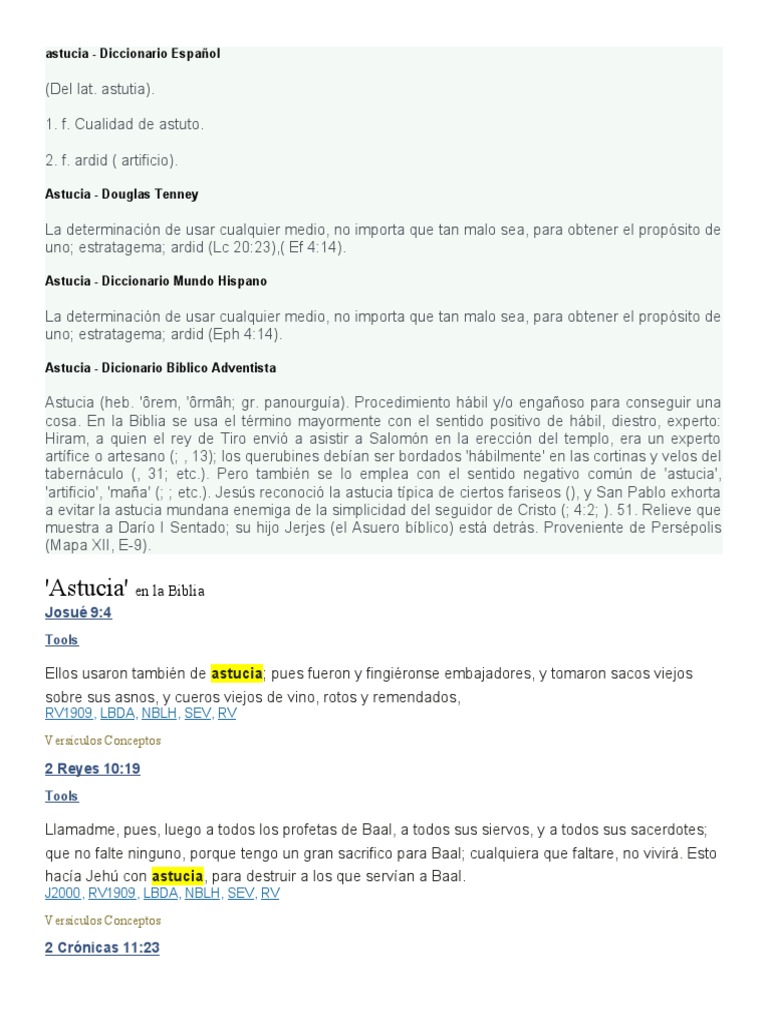 Astucia | PDF | Jacob | Libro de proverbios