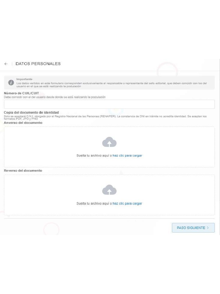 Modelo Formulario Editoriales | PDF