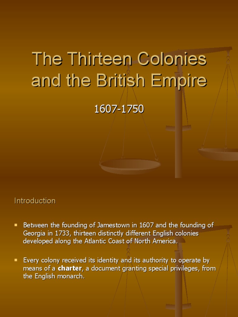 Thirteen Colonies and The British Empire | PDF | Dominion Of New ...