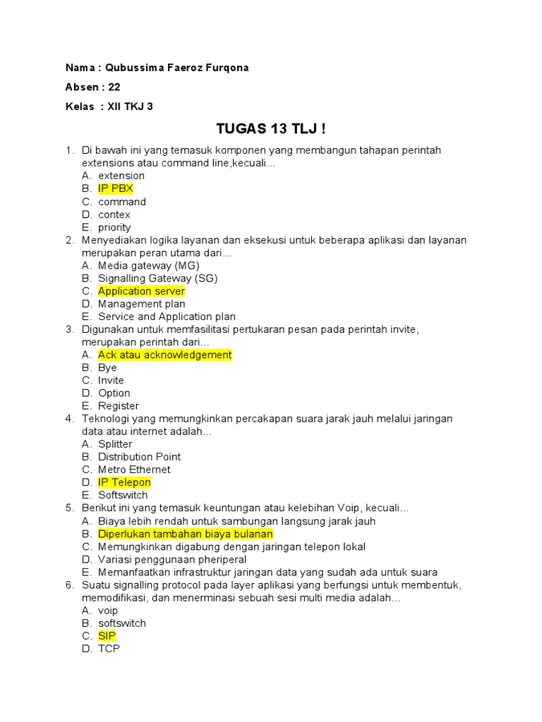 Tugas TLJ Kelas XII | PDF | Bisnis | Komputer