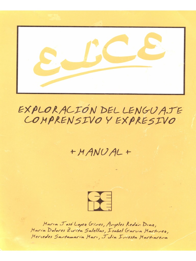 Manual Evaluación ELCE | PDF