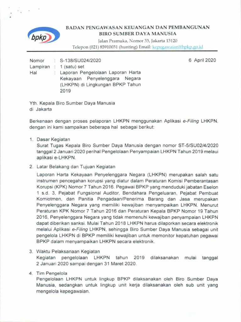 Laporan LHKPN 2020 | PDF