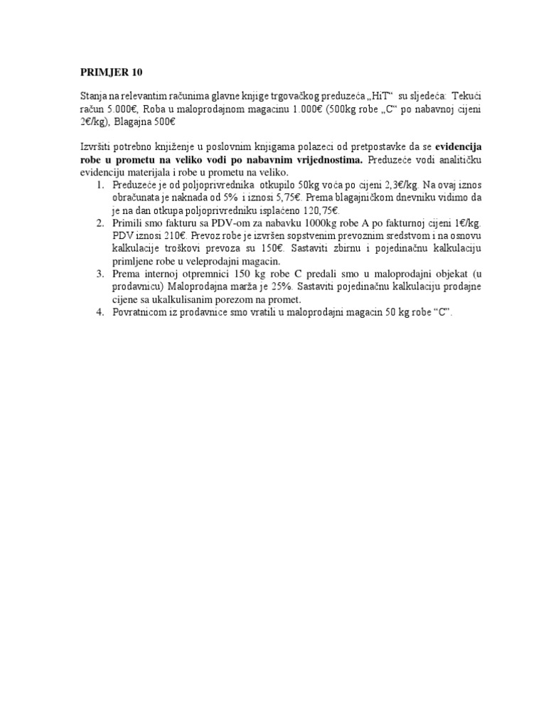 Primjer 10 | PDF