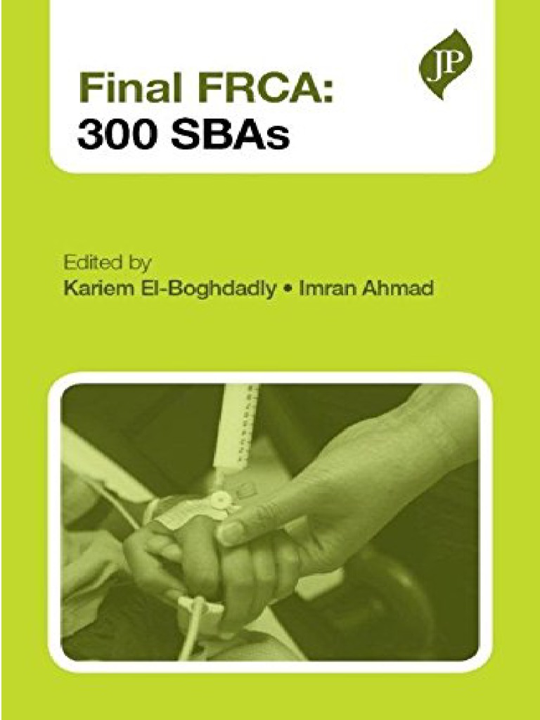 Final Frca 300 Sba | PDF | Magnetic Resonance Imaging | Methicillin ...
