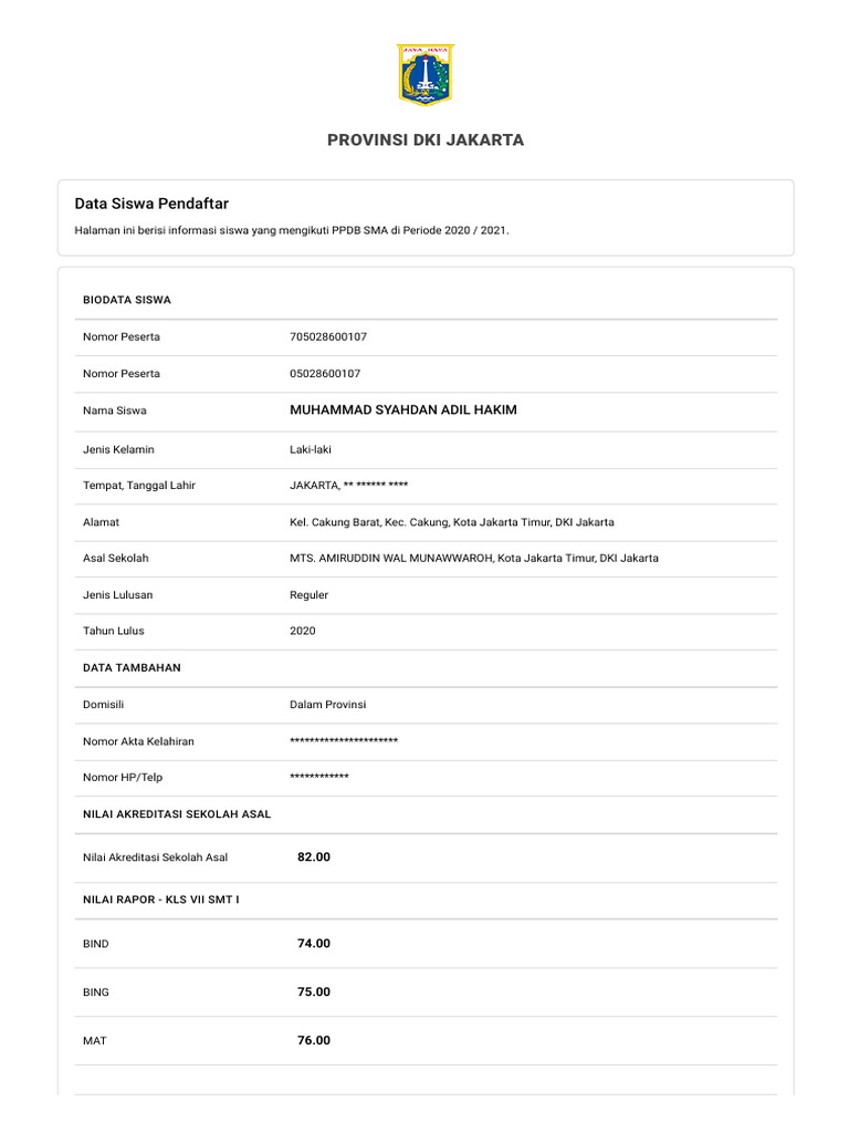 SIAP PPDB Online - Provinsi DKI Jakarta | PDF | Teknologi & Rekayasa