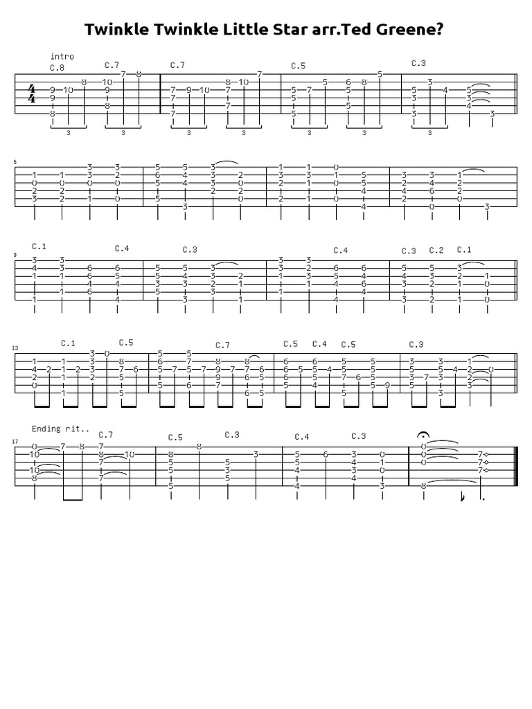 Twinkle Twinkle Little Star | PDF