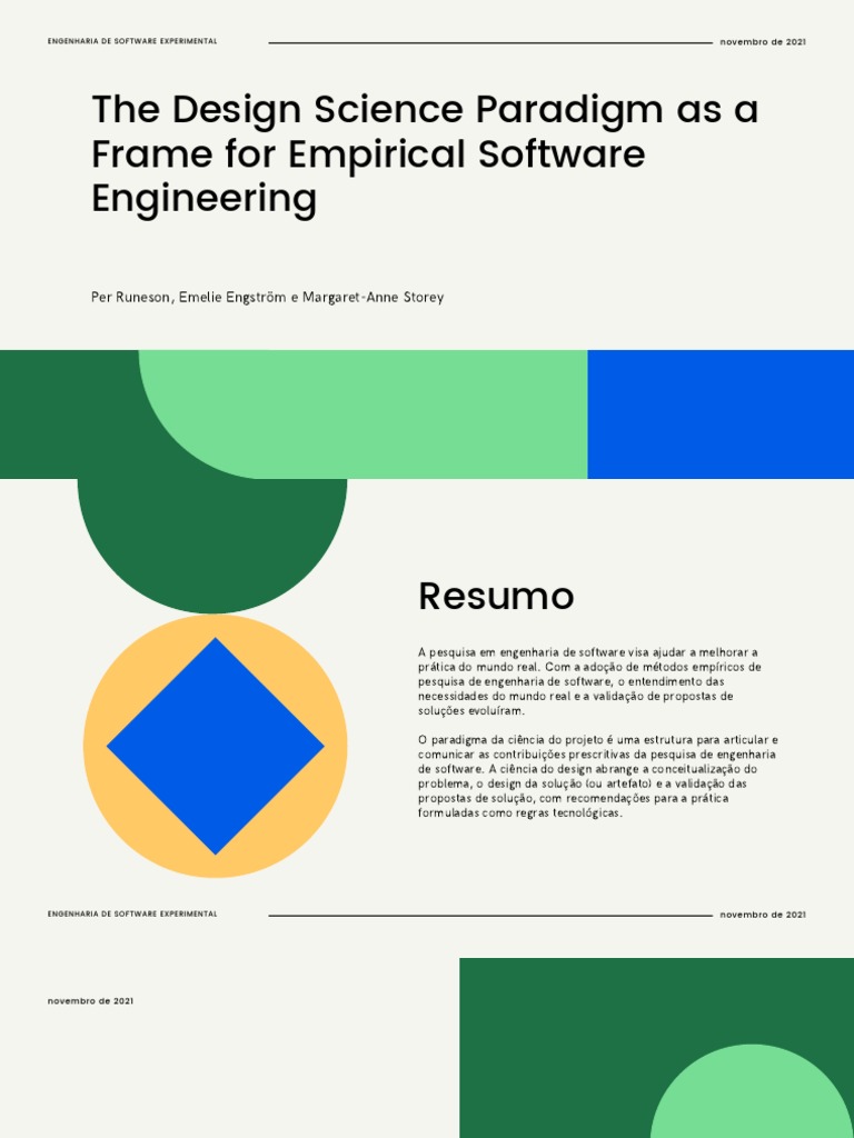 Victor Klisman Apresentação The Design Science Paradigm | PDF ...