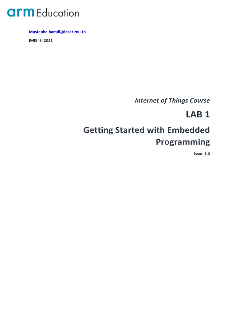 Getting Started With Embedded Programming: Internet of Things Course ...