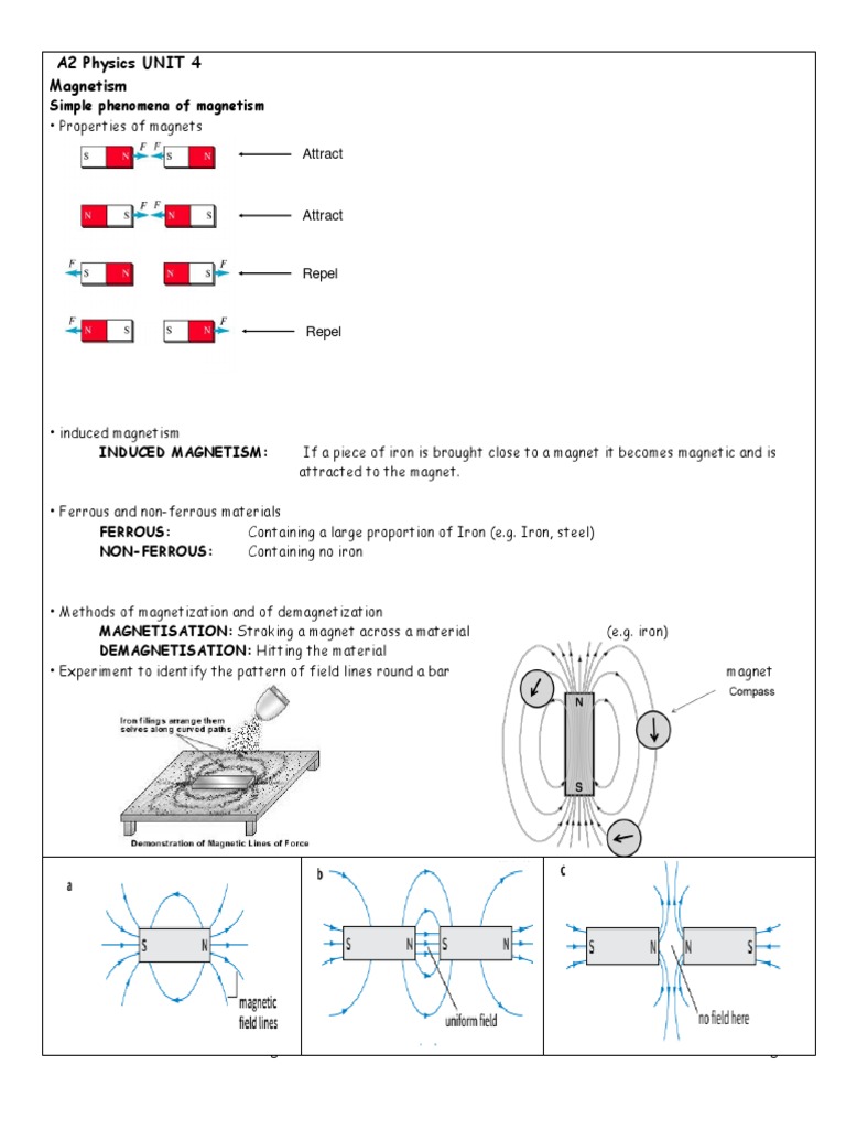 Grade 12 Magnetism Concepts Explained | PDF | Electron | Magnetic Field