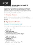 Kosakata Giving Directions Dalam Bahasa Inggris | PDF