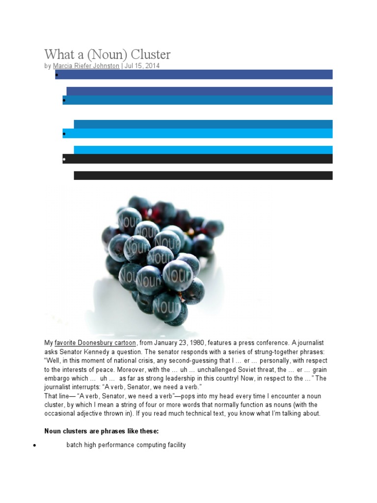 What Is A Noun Cluster | PDF | Computing | Cloud Computing