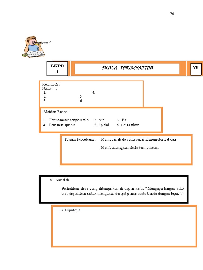 LKPD 1 Skala Termometer | PDF