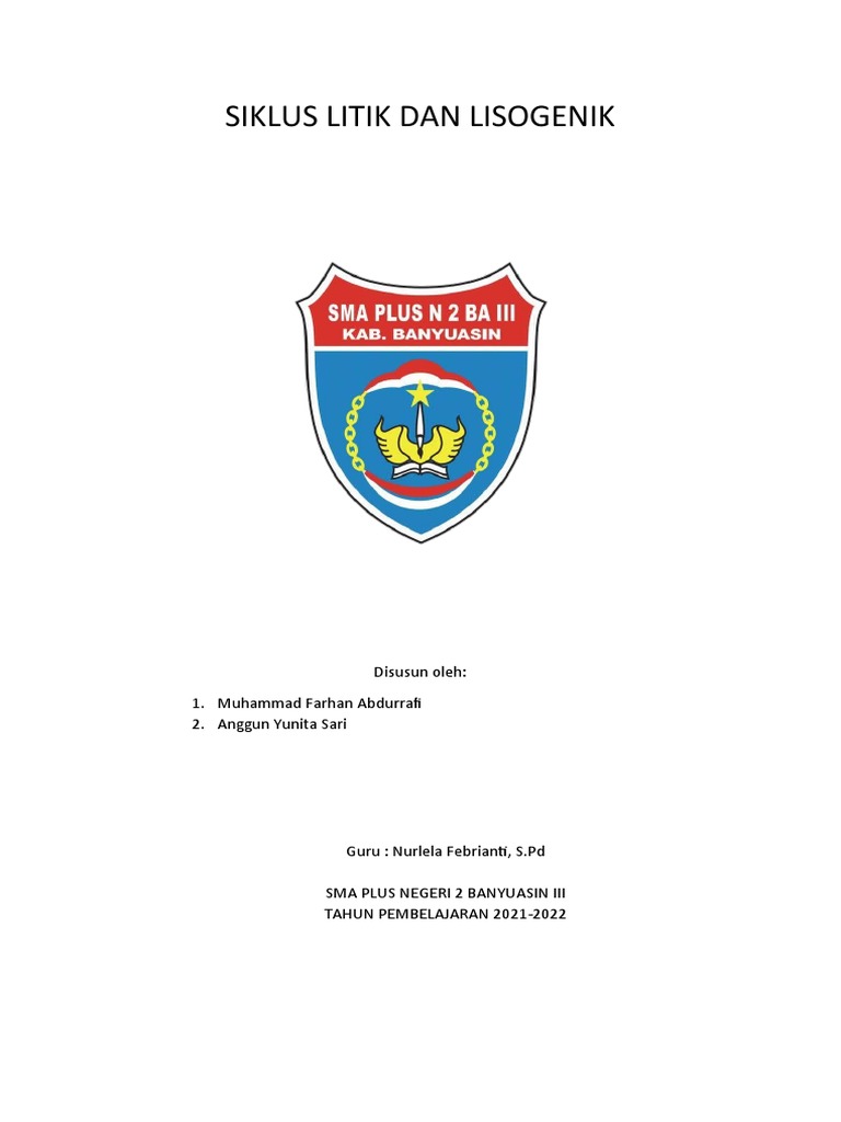 Siklus Litik dan Lisogenik | PDF | Kesehatan Holistik | Sains & Matematika