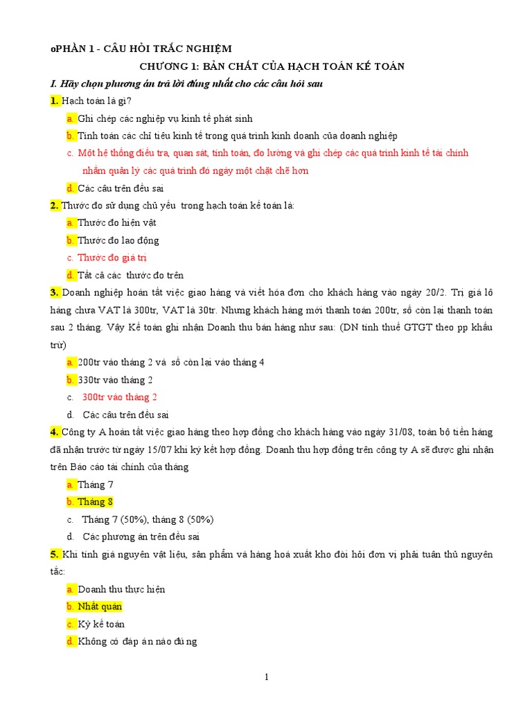 BT NLKT Update 2021 1 | PDF