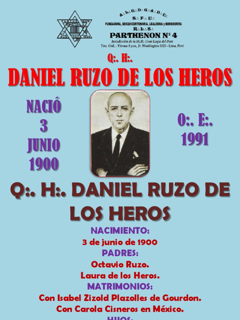 Daniel Ruzo - Semblanza | PDF | Oración | Trauma psicólogico