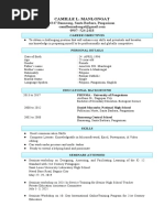 Sample Template For NBI CLEARANCE | PDF