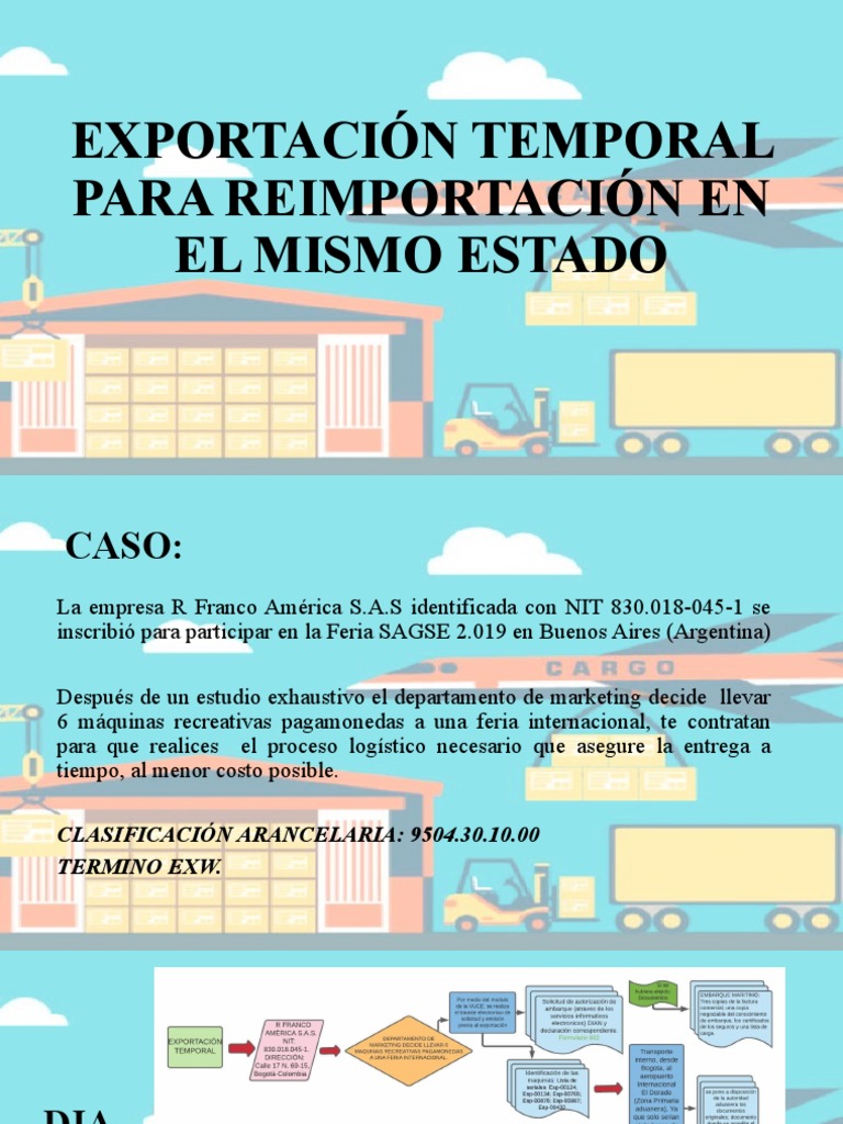 Exposición-EXPORTACIÓN TEMPORAL PARA REIMPORTACIÓN EN EL MISMO ESTADO ...