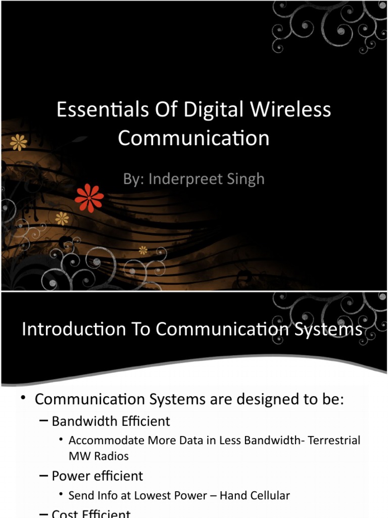 Essentials of Digital Wireless Communication: By: Inderpreet Singh ...